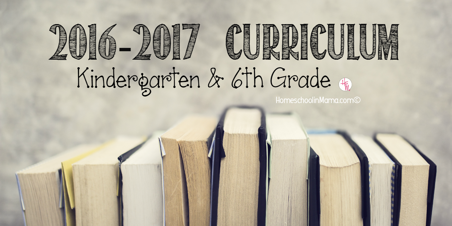 Our Curriculum For The 2016 2017 Homeschool Year